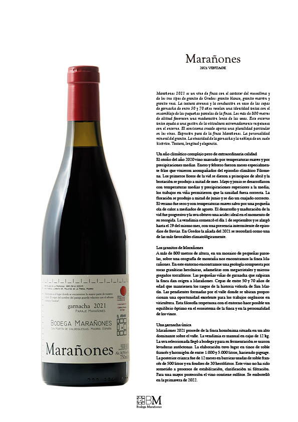 Los vinos de Marañones – Bodega Maranones